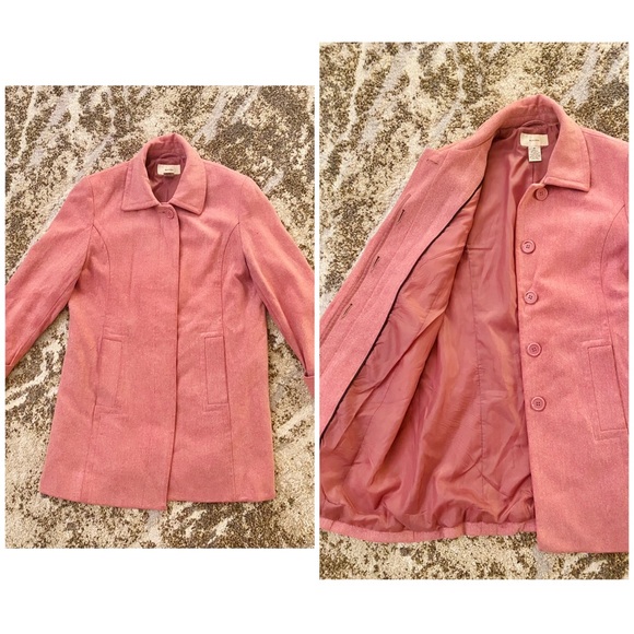 Merona | Jackets & Coats | Pink Wool Coat | Poshmark